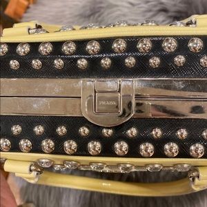 Prada | Bags | Rare Prada Saffiano Leather Lux Pyramid Bag | Poshmark